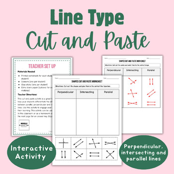 Perpendicular, Intersecting, and Parallel - Cut and Paste Sorting ...