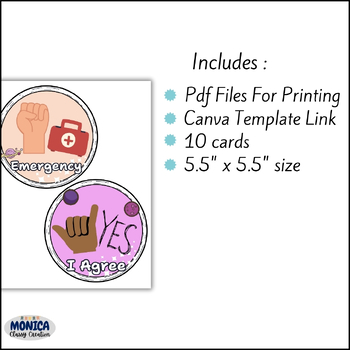 Classroom Hand Signal Posters Sign Language-ASL Outer Space Classroom ...