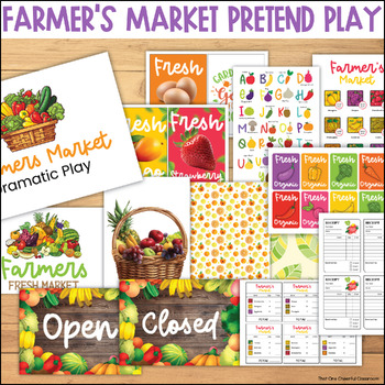 Farmer's Market Dramatic Play Printables Pretend Play Center for ...