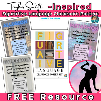 FREE: Taylor Swift-Inspired Figurative Language Classroom Posters ...