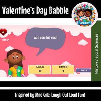 NO PREP Valentine's Day Gibberish/Mad-Gab Style Game - Team Play 100 ...