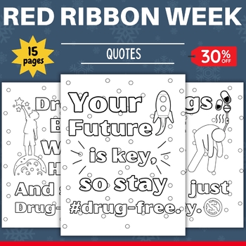 Printable Red Ribbon Week Quotes Coloring Pages and Posters | TeachShare