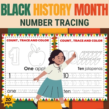 Martin luther king jr - Black History Month Number tracing 1-10 Math ...