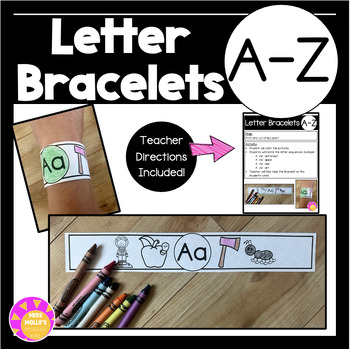 Letter Bracelets - *Alphabet Centers & Activities* - PreK-K - Letter of ...