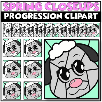 Spring LAMB Progression Color by Code Clipart Images | EASTER | TeachShare