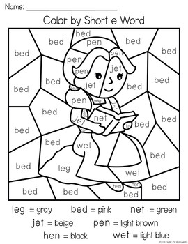 Beauty and the Beast Color by CVC Word | TeachShare
