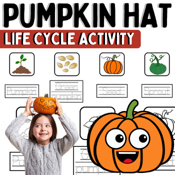 Pumpkin life cycle cut and paste pumpkin craft kindergarten Template ...