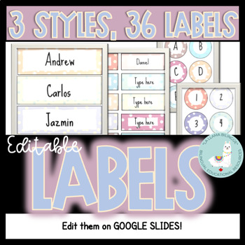 Editable Classroom Labels!!! (For Google Slides) | TeachShare