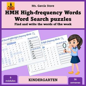 Sopa de Letras HMH de Kinder: Encuentra y escribe las palabras de la ...