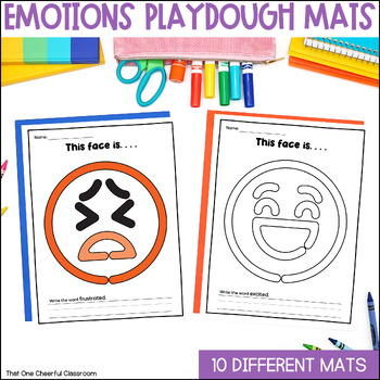 Emotions and Feelings Playdough Mats | TeachShare