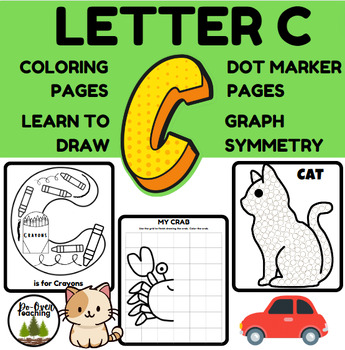 Alphabet Letter C Preschool & Kindergarten Curriculum Dot Marker ...