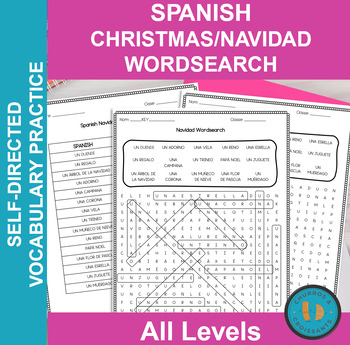 Spanish Christmas/Navidad Word Search/Buscapalabras w Bonus Translation ...