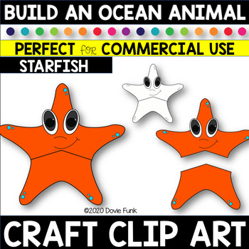 CREATE AN OCEAN ANIMAL Craft Clipart STARFISH FREEBIE | TeachShare