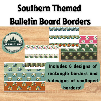 Southern United States Watercolor Bulletin Board Borders Classroom ...
