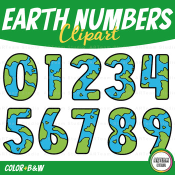 Earth Numbers Clipart | Math For Earth Day - ARTeam Studio Clipart ...