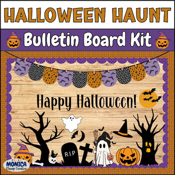 Halloween Ghost and Spooky Fall Bulletin Board Kit October Classroom ...