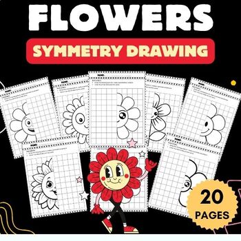 Printable Spring Flowers Symmetry Drawing Activity Pages - Fun Spring ...