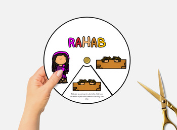 Rahab Bible Lesson Spinning Wheel, Sunday School Craft | TeachShare