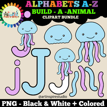 Alphabet Clipart : Build a Jellyfish Clipart Letter J | TeachShare