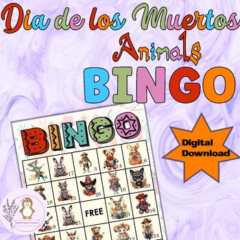 Dia de los Muertos Bingo Cards Activity Game For Classroom Parties ...