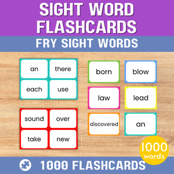 1000 Fry Sight Word Flashcards | TeachShare