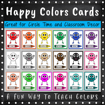 Colors Posters / Flash Cards- Great for Back-to-School Classroom Decor ...