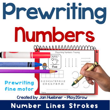 Fine Motor PREWRITING NUMBERS 0-20 Strokes Tracing Lines Shapes ...