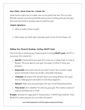 Budgeting for the Future Teen Life Skills Reading Comprehension ...