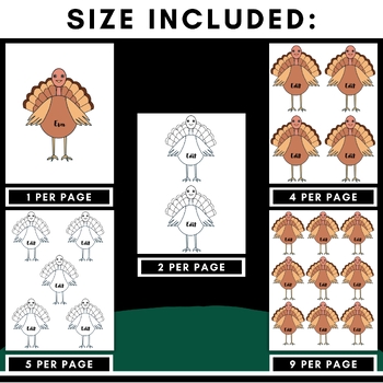 Editable Turkey Name Tags | Fall Classroom Decor | Locker Labels ...