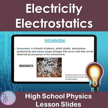 Electricity Electrostatics | PowerPoint Lesson Slides High School ...