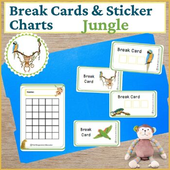 Jungle- I Need a Break Card Emotional Regulation Visuals Break Card ...
