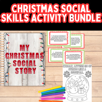 Christmas Social Skills Activities: Holiday Social Story: Social Skills ...