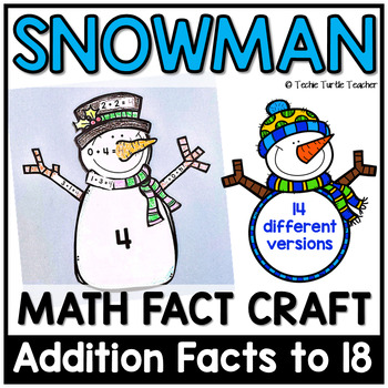 Winter Snowman Math Craft: Addition Facts Center Activity | TeachShare