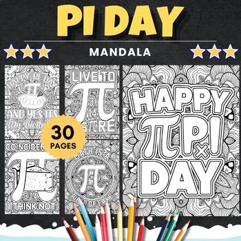 Printable Pi day Quotes mandala Coloring Pages - Fun Pi day math ...