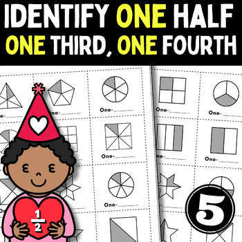 ️ identify Fractions for beginners ACTIVITY one half third fourth 1st 2nd grade | TeachShare