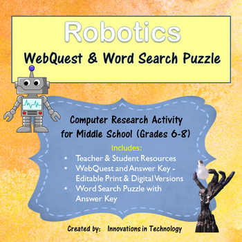 Learning about Robotics - WebQuest & Word Search Puzzle | TeachShare