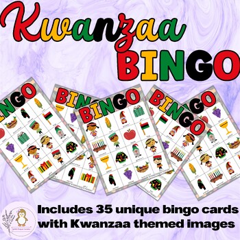 Kwanzaa Bingo Cards Activity Preschool Early Elementary - 4x4 | TeachShare