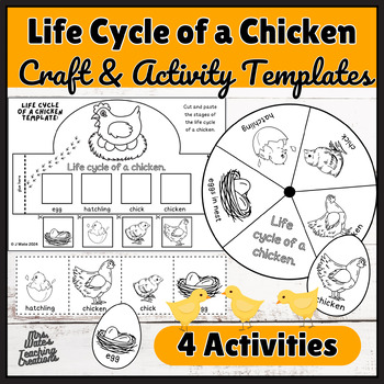 Chicken Life Cycle Activity Worksheets & Interactive Spring Science ...
