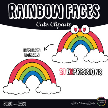 Rainbow Faces Clipart | TeachShare