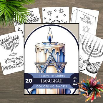 Hanukkah Coloring Pages, Coloring Sheets: Jewish Activities for Kids ...