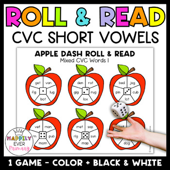 Back to School Roll & Read Fluency Practice Game for CVC Words | TeachShare