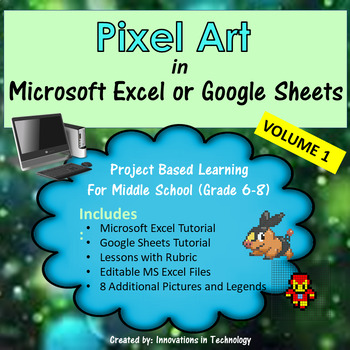 Pixel Art in Microsoft Excel or Google Sheets - Volume 1 | Distance ...