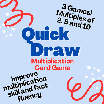 Multiplication Fact Fluency Game: Quick Draw - Multiples of 2, 5 and 10 ...