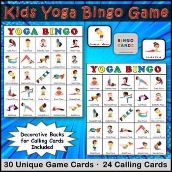 Bingo Game with Kids Yoga Poses | TeachShare