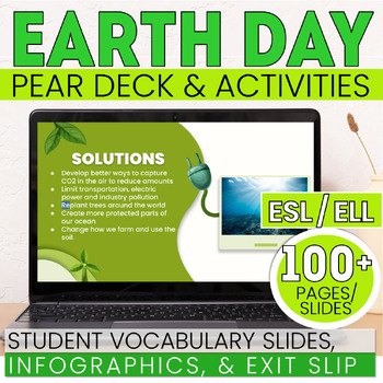ESL Earth Day - Science Conservation - Pear Deck - ELL Activities ...