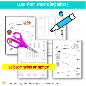 FARM THEME Alphabet Write and Wipe Tracing Task Cards Fine Motor ...