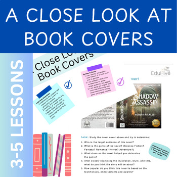 Book Cover Analysis and Design - Student-focused Worksheets 3-5 Lesson ...