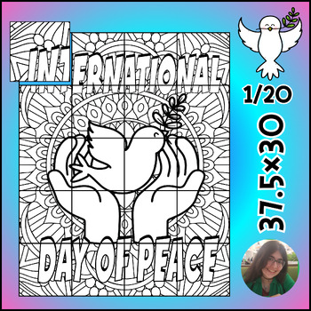 International Day Of Peace Collaborative Coloring Poster | Bulletin ...