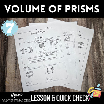 Lesson - 3D Geometry - Volume of Rectangular & Triangular Prisms ...
