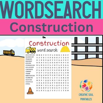Construction Word Search |PDF and Google Slides | TeachShare